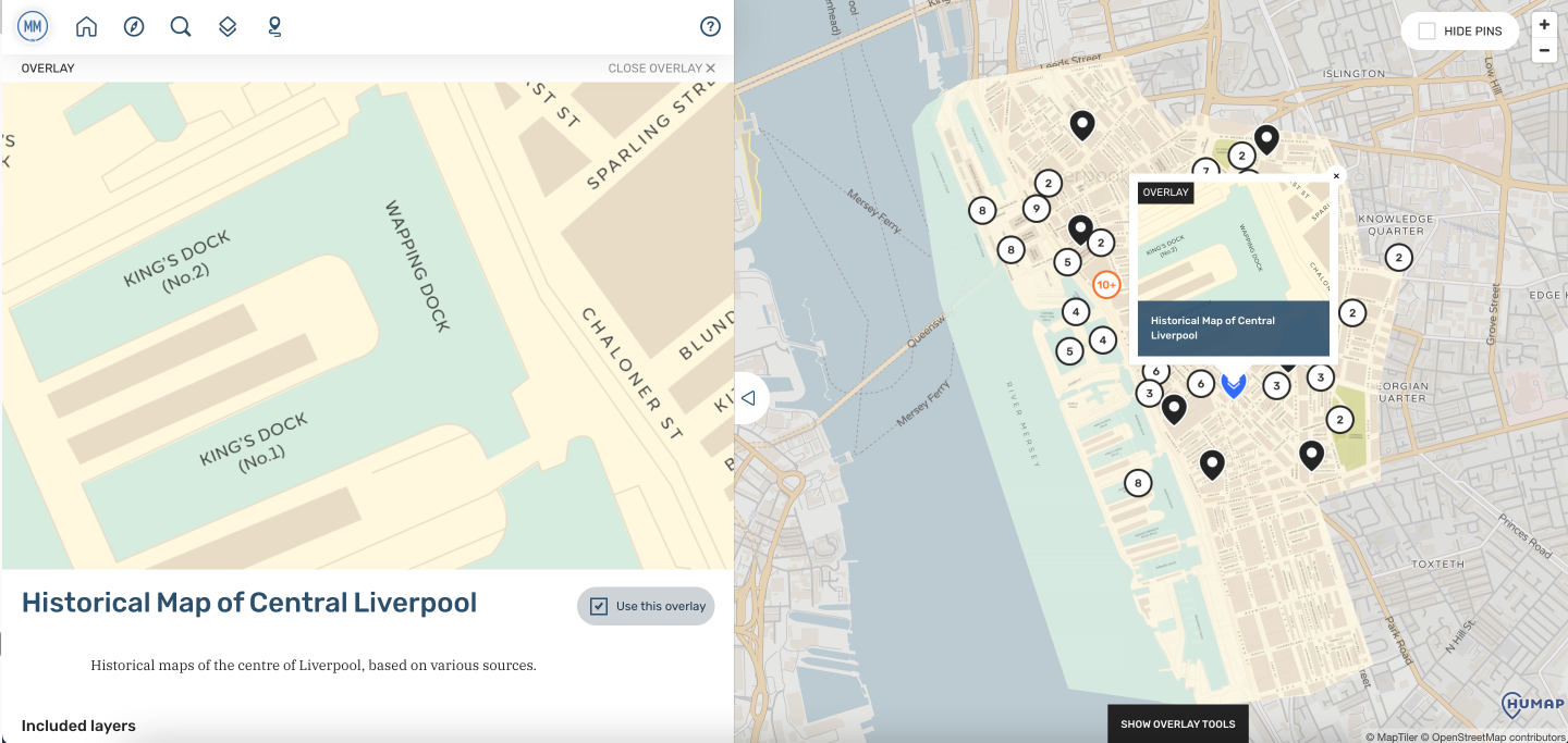 Overlays & Overlay Groups - Humap
